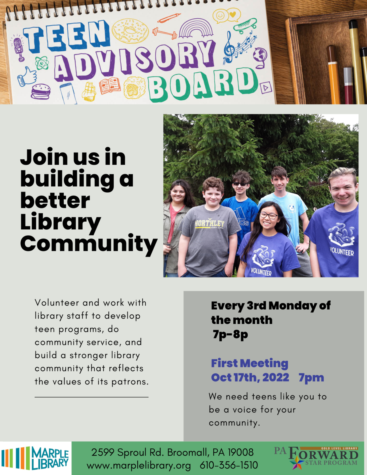 Tweens and Teens - The Marple Public Library