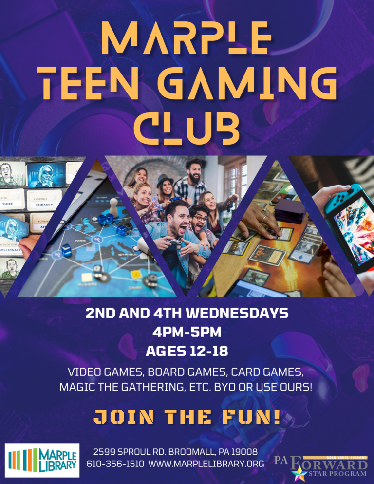 Tweens and Teens - The Marple Public Library
