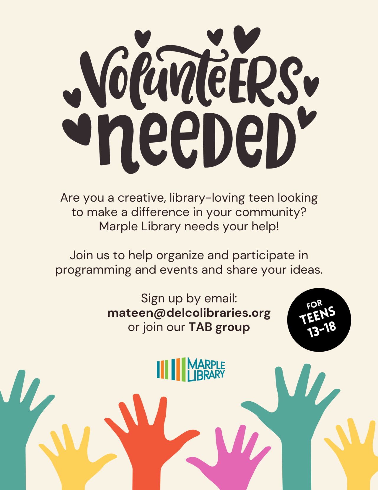 Tweens and Teens - The Marple Public Library