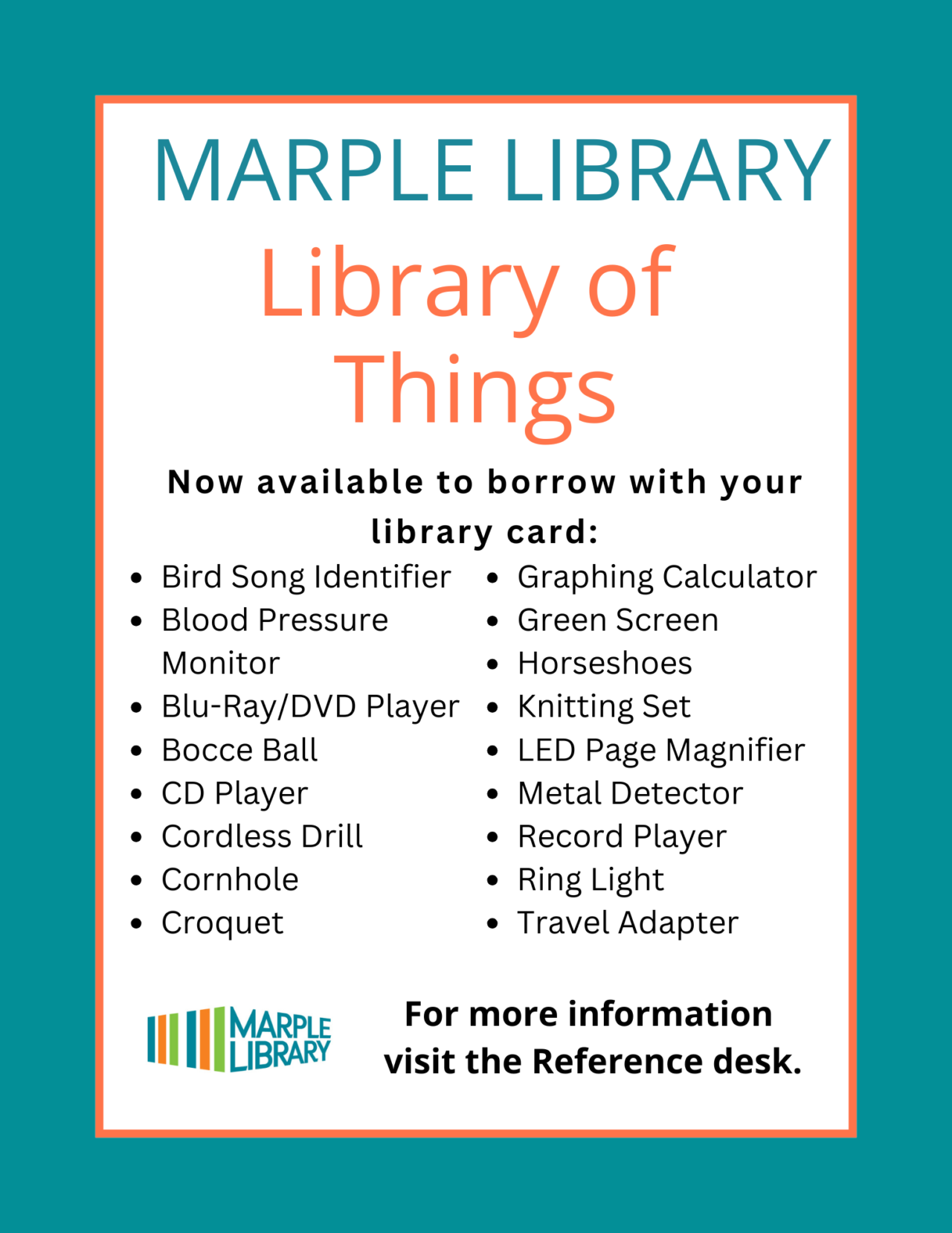 Library-of-Things - The Marple Public Library