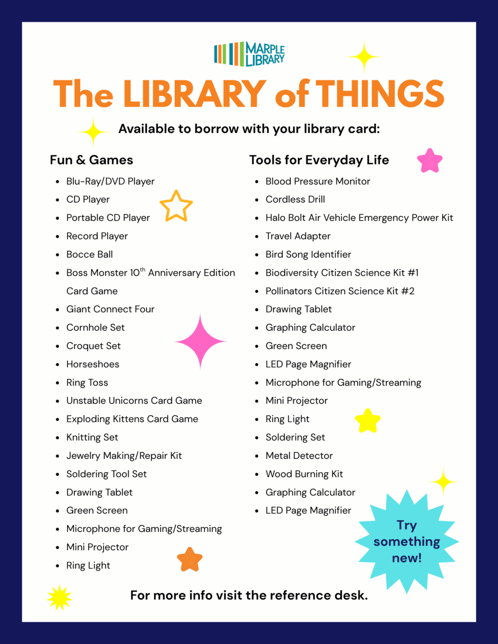 Library-of-Things - The Marple Public Library